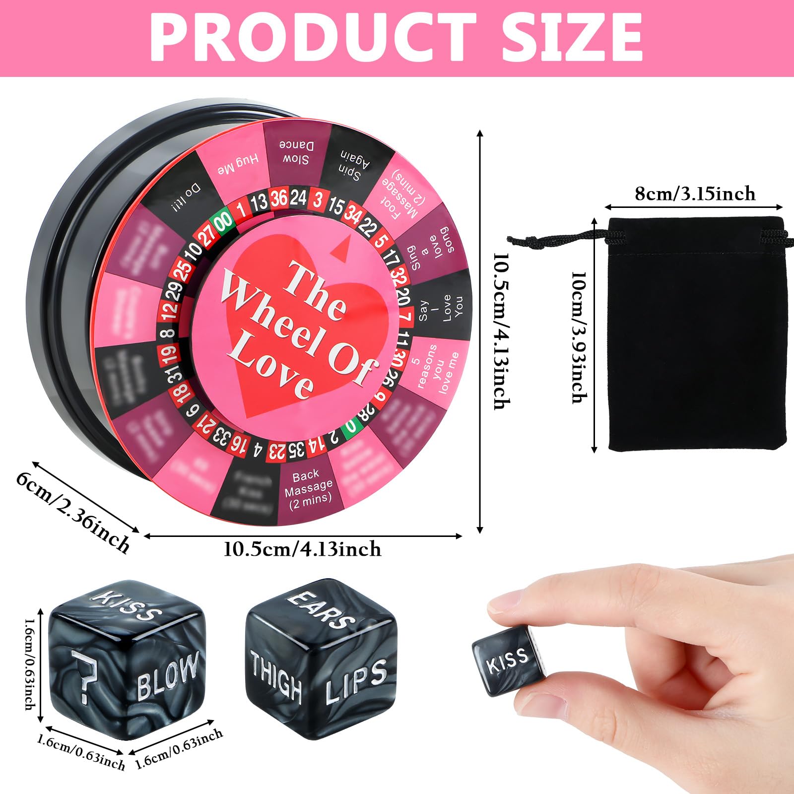 Date Night Game Spinner SOEIRNS Night Dating Decision Mechanical Dice ...