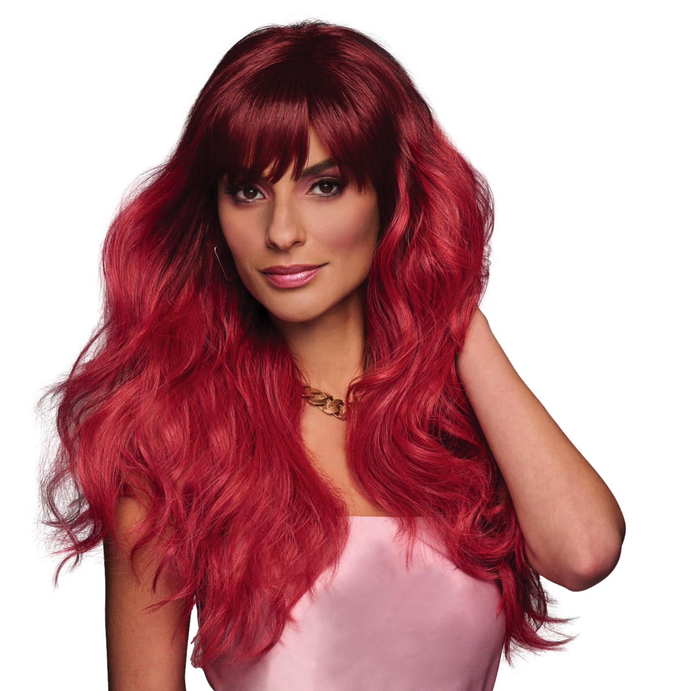 Amazon.com : Hairuwear Hairdo That's My Jam Red Fantasy Wigs, Long ...