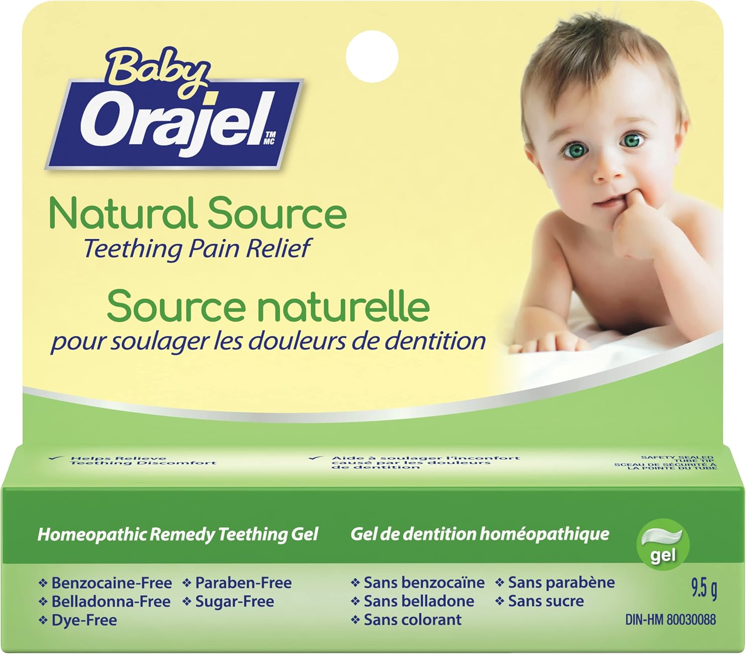 Orajel Natural Source Homeopathic Baby Teething Pain Relief Medicine ...