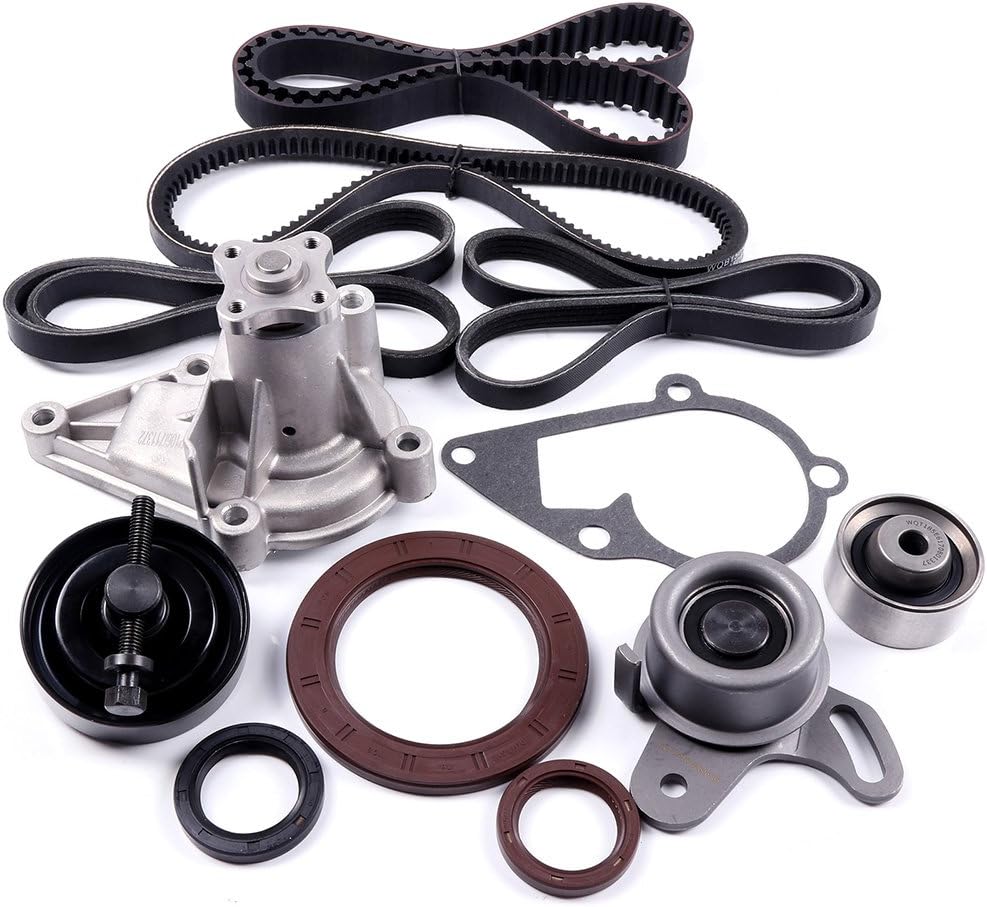 Timing Belt With Water Pump Kit, ECCPP Automotive Replacement Timing ...