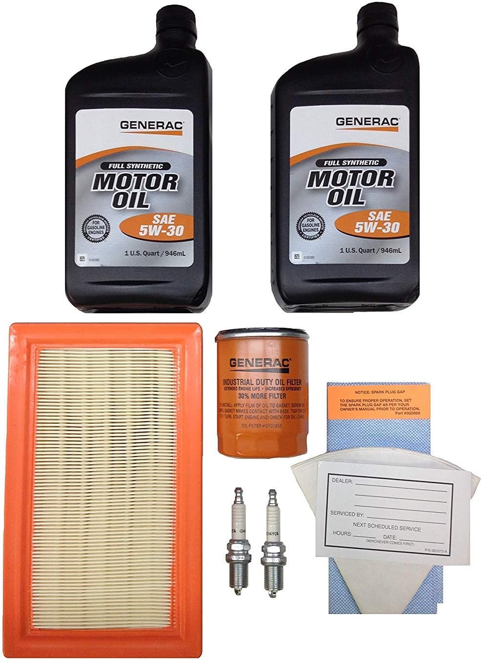 Amazon.com: Generac Preventative Maintenance Kit with 10W30 Oil for ...