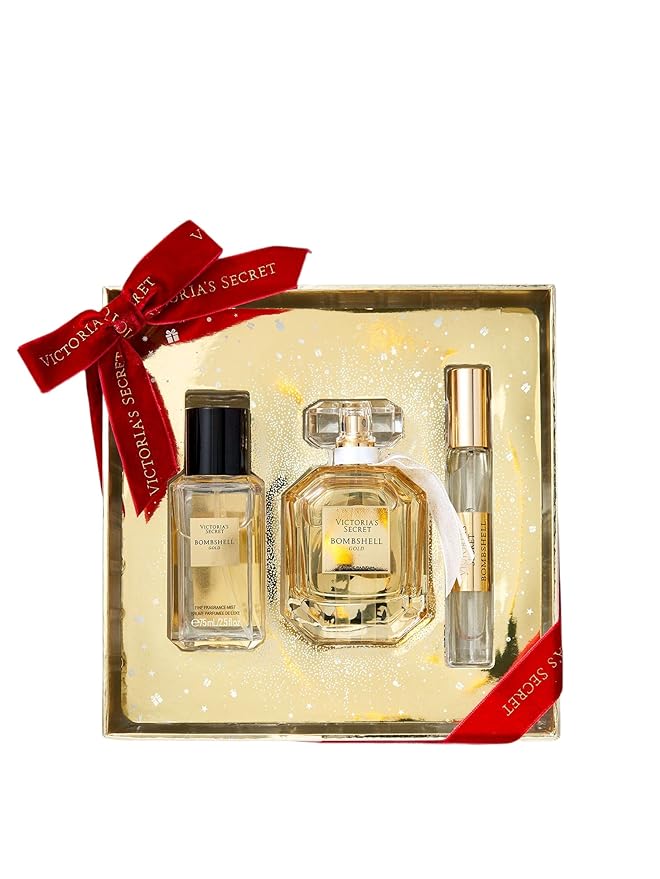 Amazon.com : Victoria's Secret Bombshell Gold Perfume 1.7 oz and Mist 2 ...