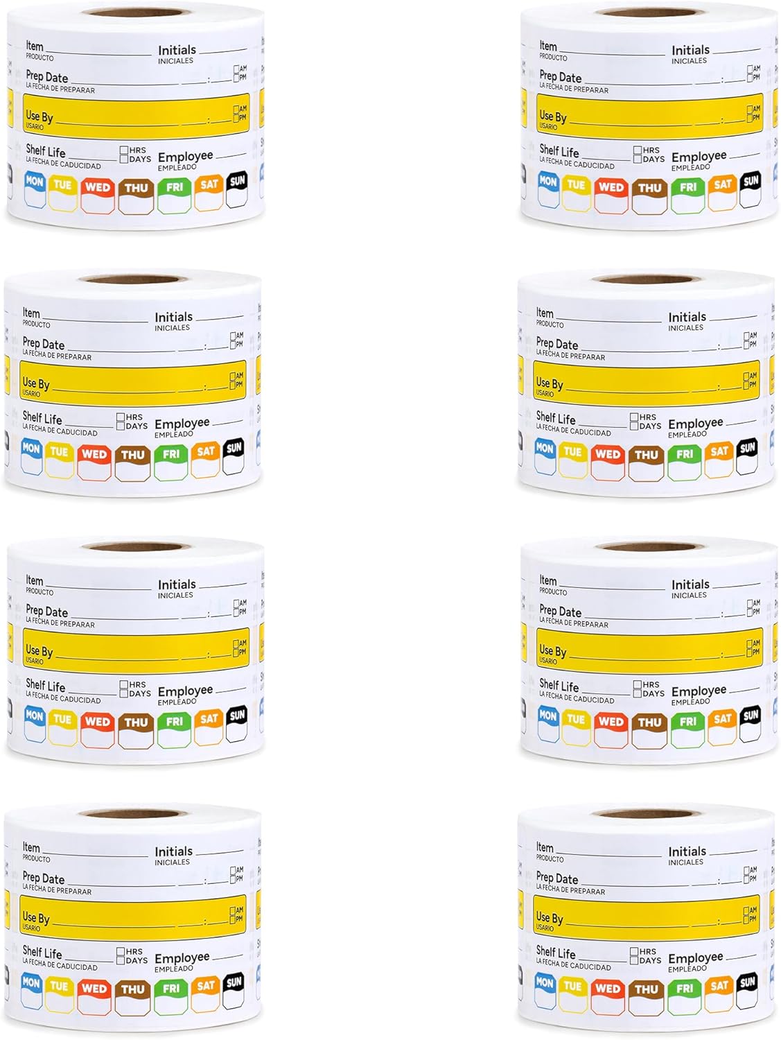 Amazon.com: Restaurant Quality Shelf Life Food Rotation Labels Vinyl, 2 ...