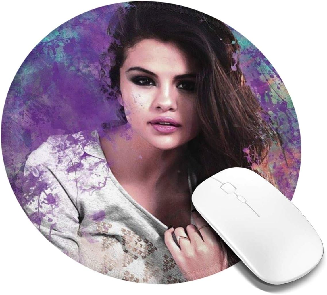 Amazon.com : 2 Packs Round Mouse Pad Anti Slip Selena Quintanilla ...