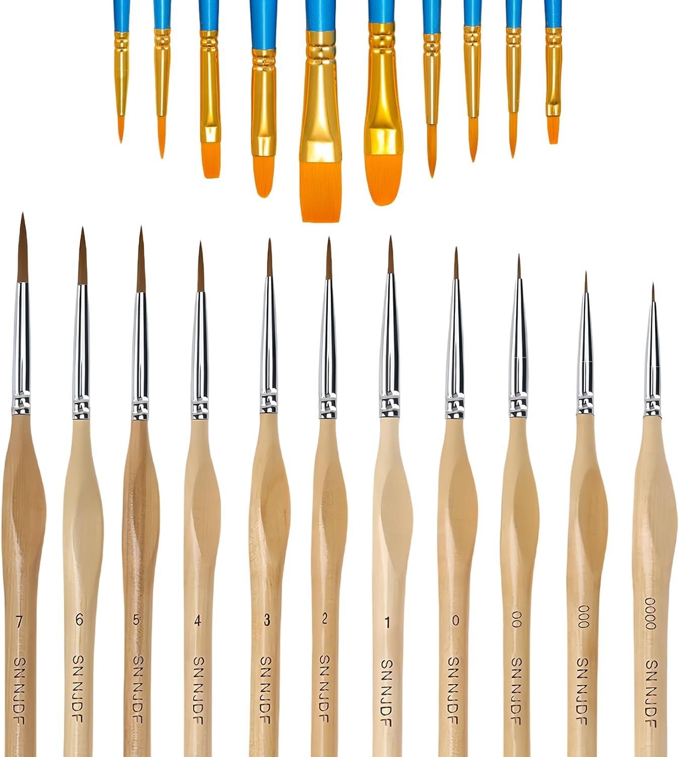 Amazon.com: Miniature Paint Brushes, 21 PCS Detail Paint Brushes, Fine ...