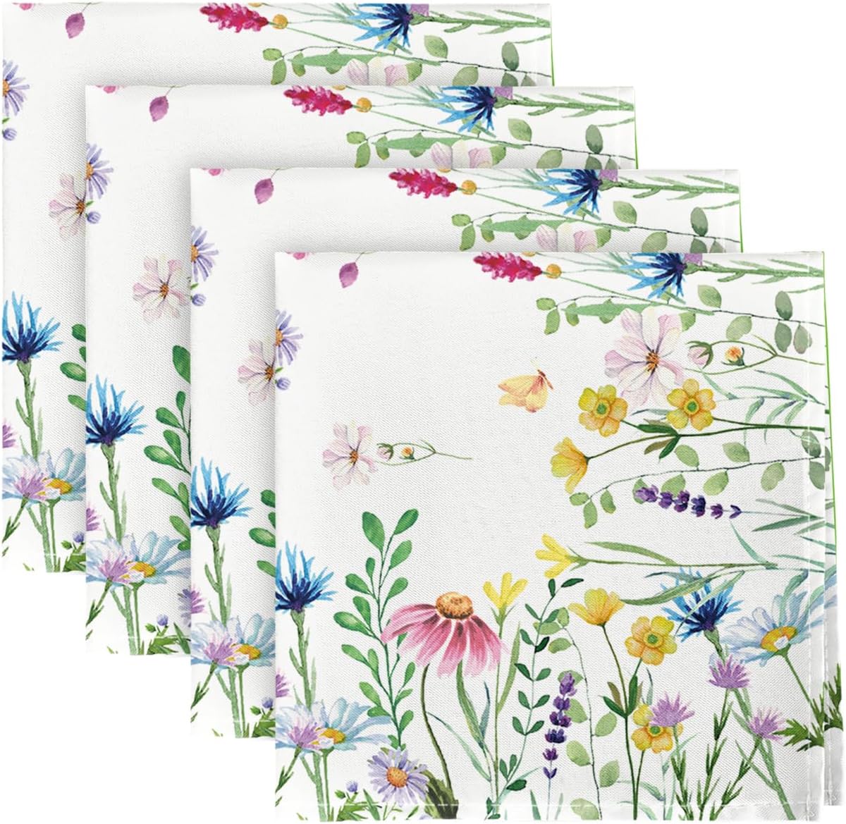 Amazon.com: Horaldaily Spring Summer Cloth Napkins 18 x 18 Inch ...