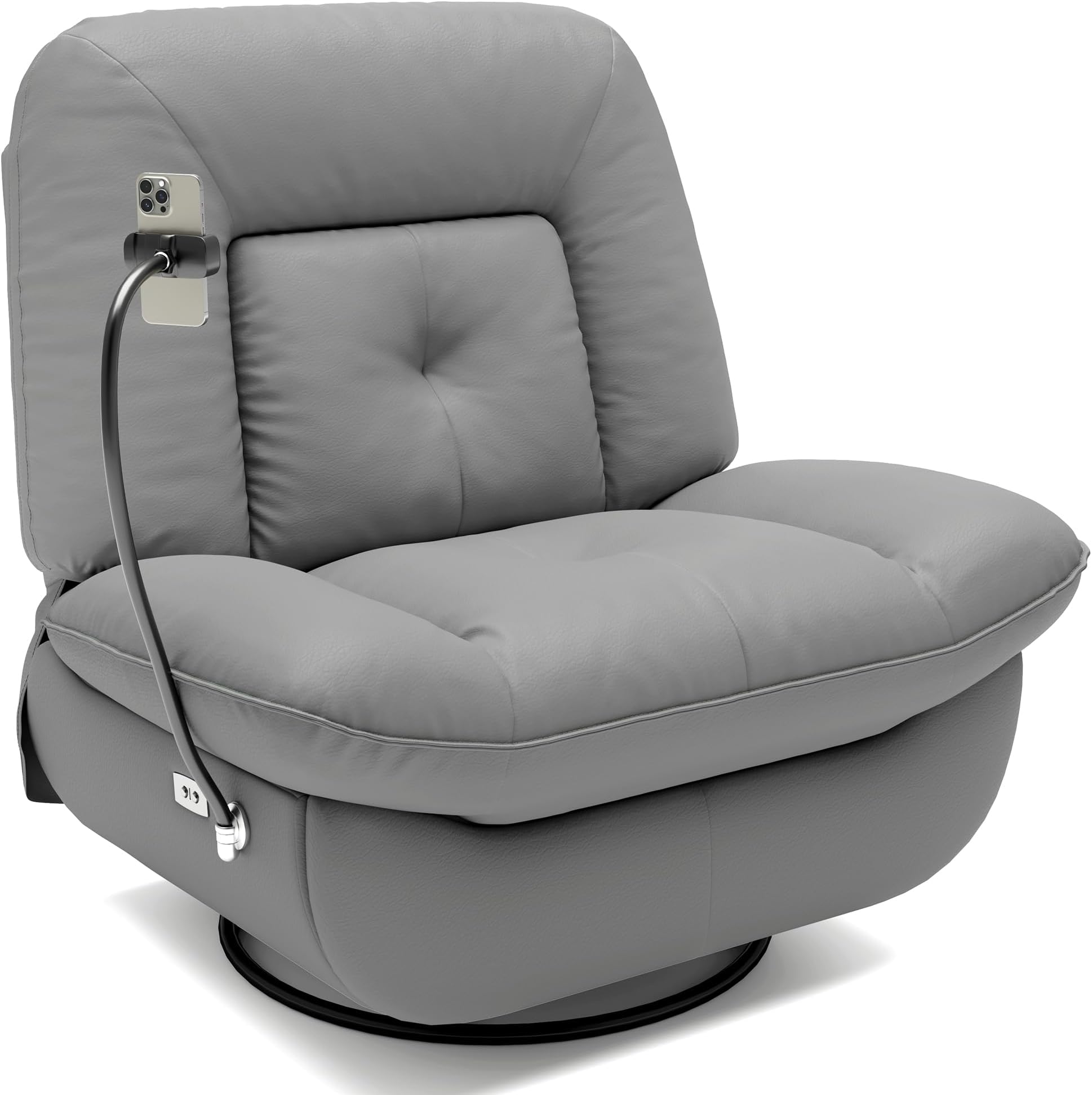 Amazon.com: Smart Oversized Electric Recliner Chair, 360° Round Swivel ...