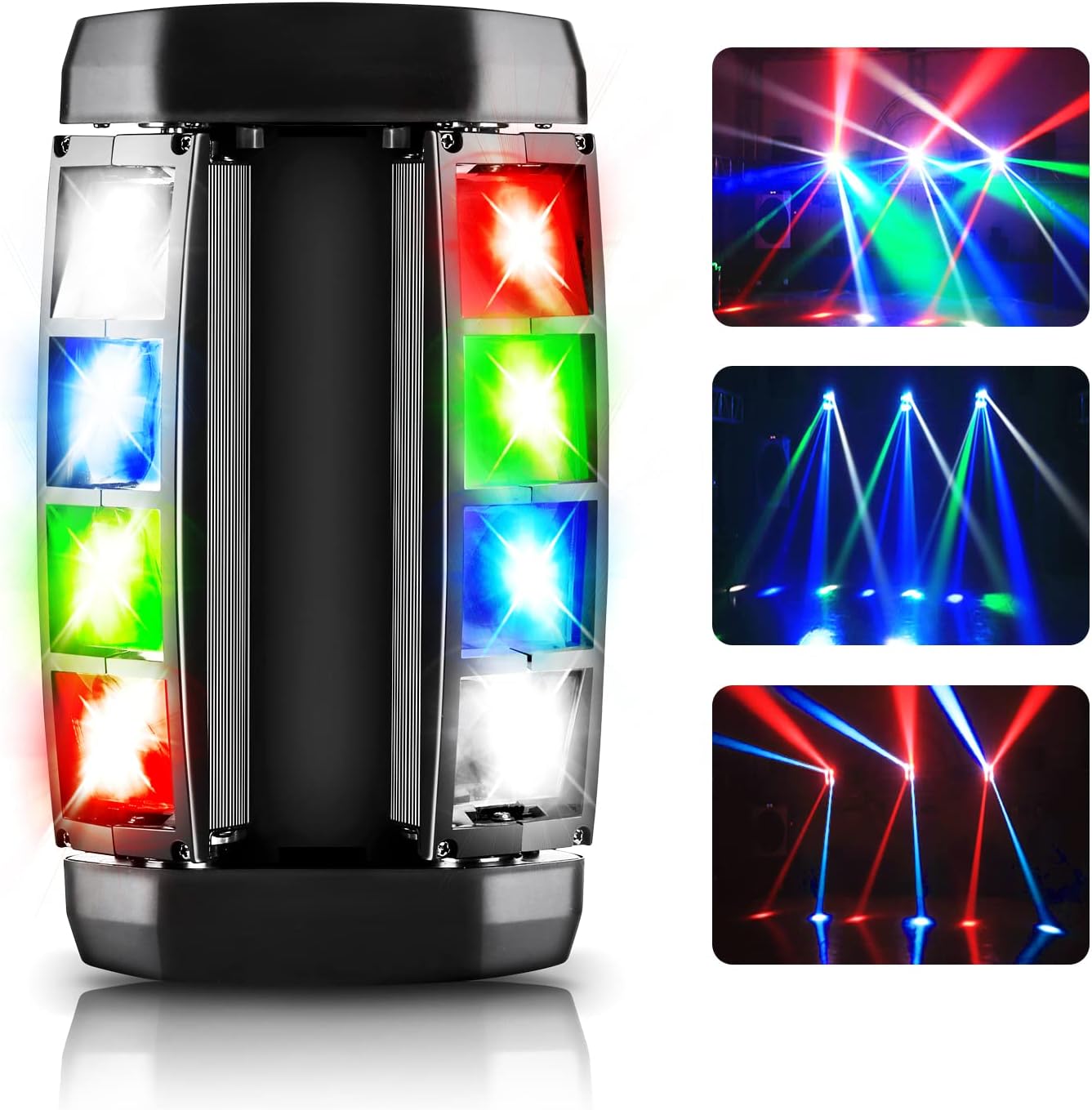 AGPTEK LED Stage Light RGBW 4-in-1 LED Moving Head Light, Compatible ...