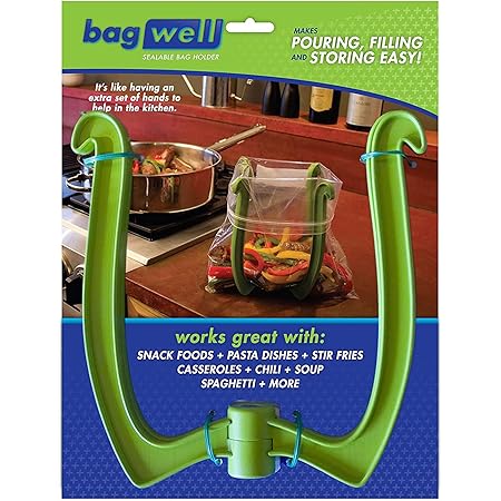 Amazon.com: Ruibo Baggy Rack Holder for Food Prep Bag/Plastic Freezer ...