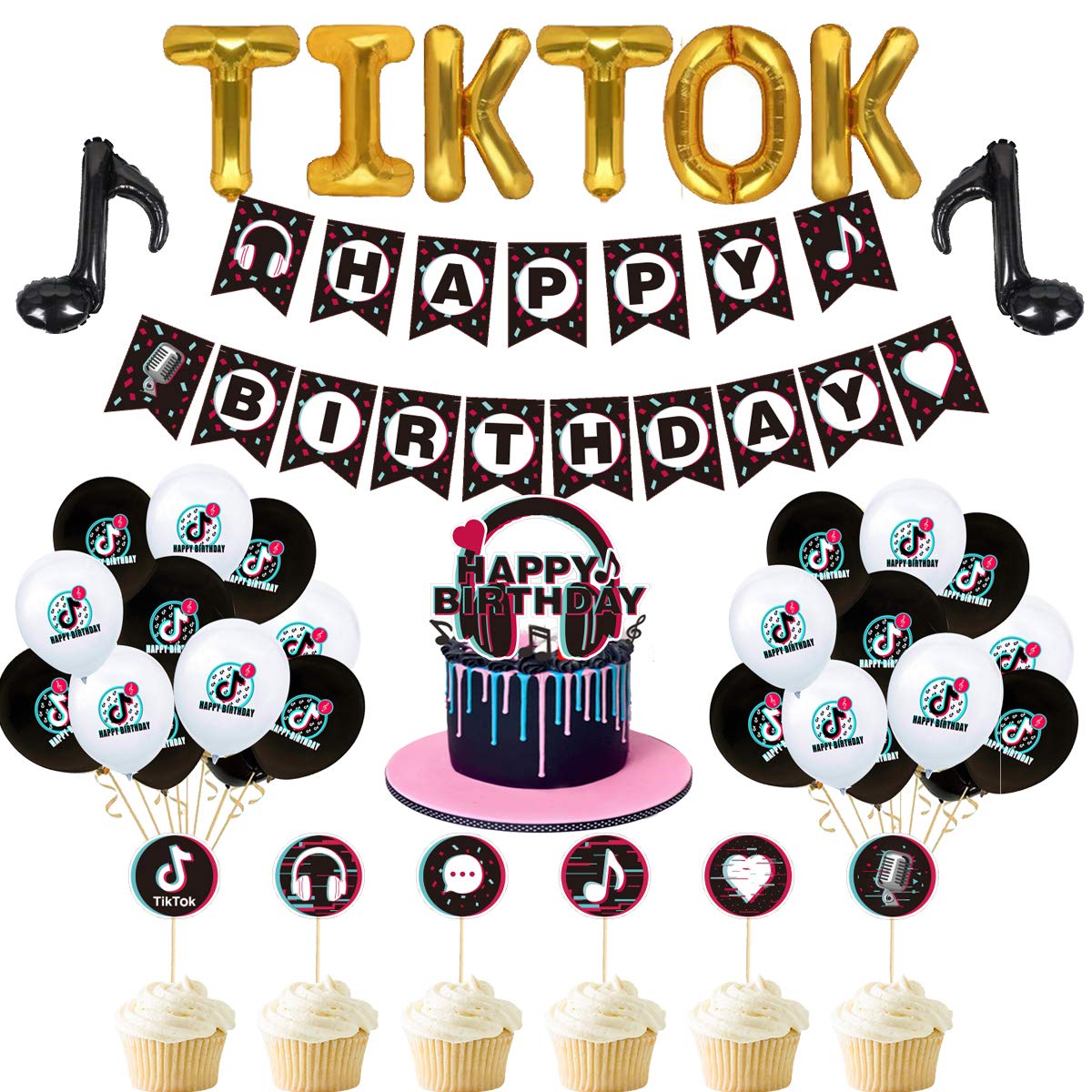 Buy LANWANGJI Tik Tok Party Decorations Tik Tok Birthday Party buy-lanwangji-tik-tok-party-decorations-tik-tok-birthday-party