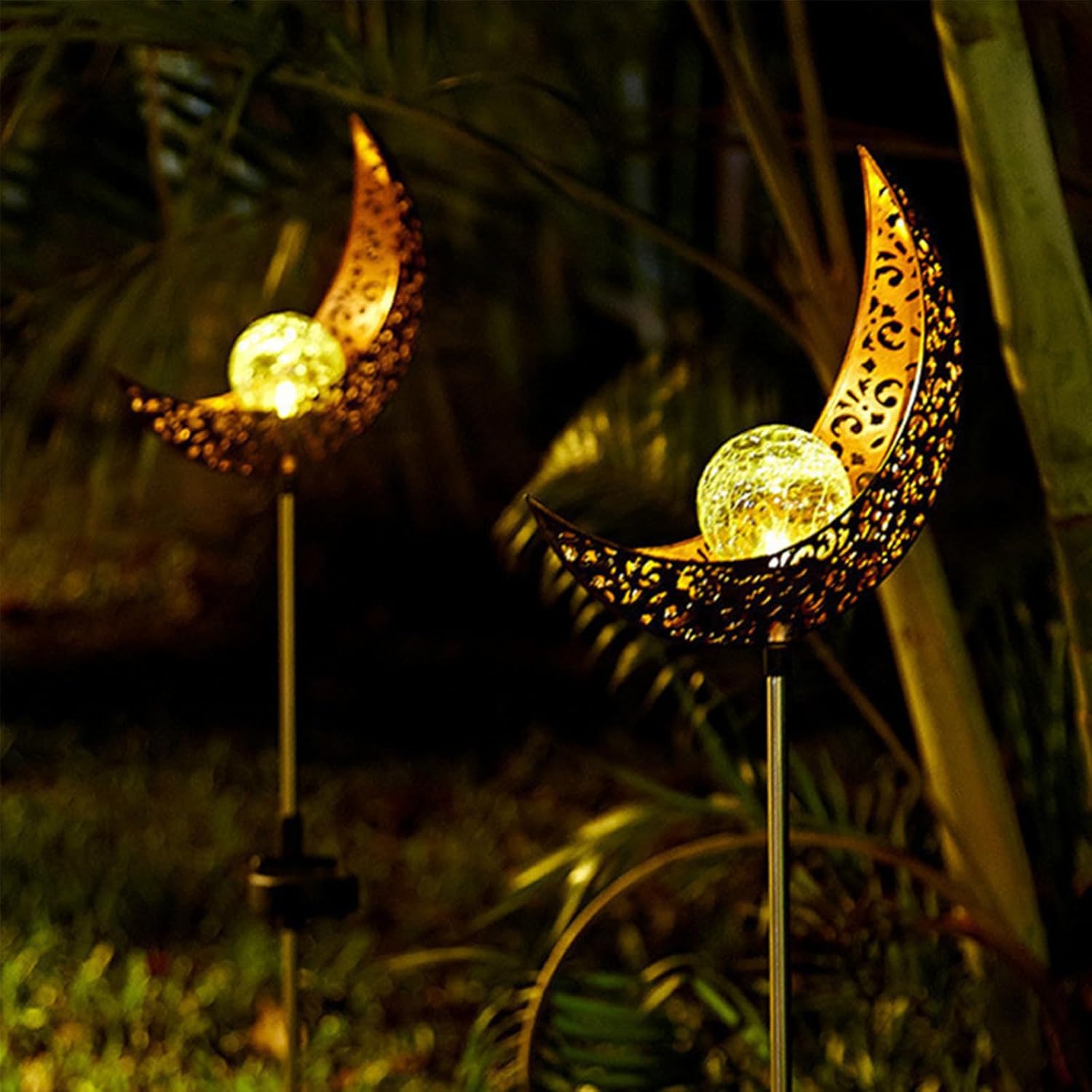 Amazon.com: TOMBABY Moon Solar Light Garden Outdoor Decoration ...