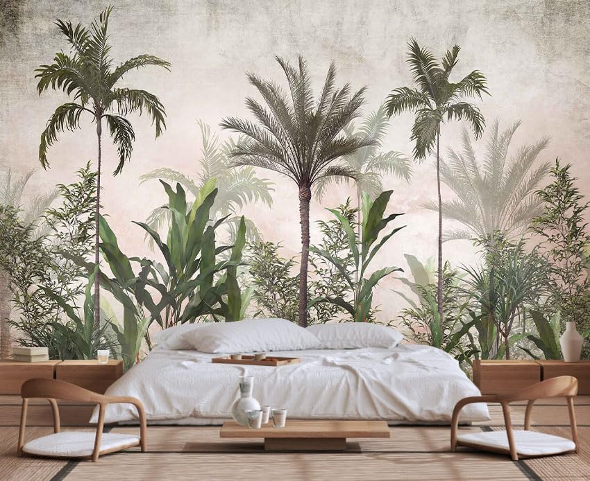 Amazon.com: Flortlias Peel and Stick Watercolor Large Tropical Leaves ...