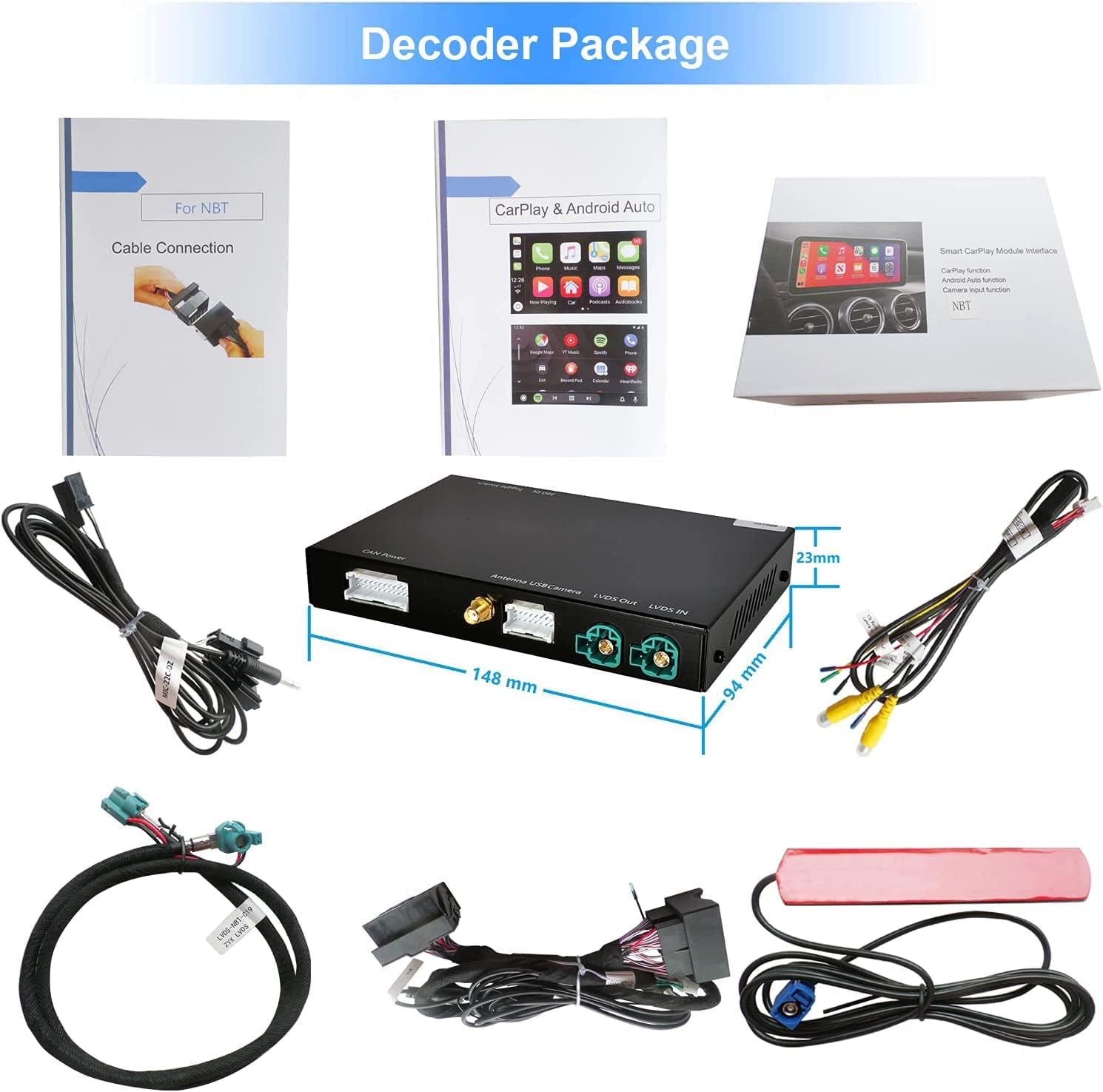 ninetom Wireless CarPlay Retrofit Kit Decoder Instruction Manual for ...