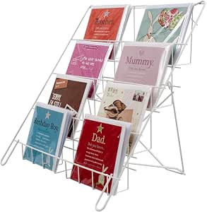 Metal Card Stand - Counter Standing Collapsible Card or Book Display in ...