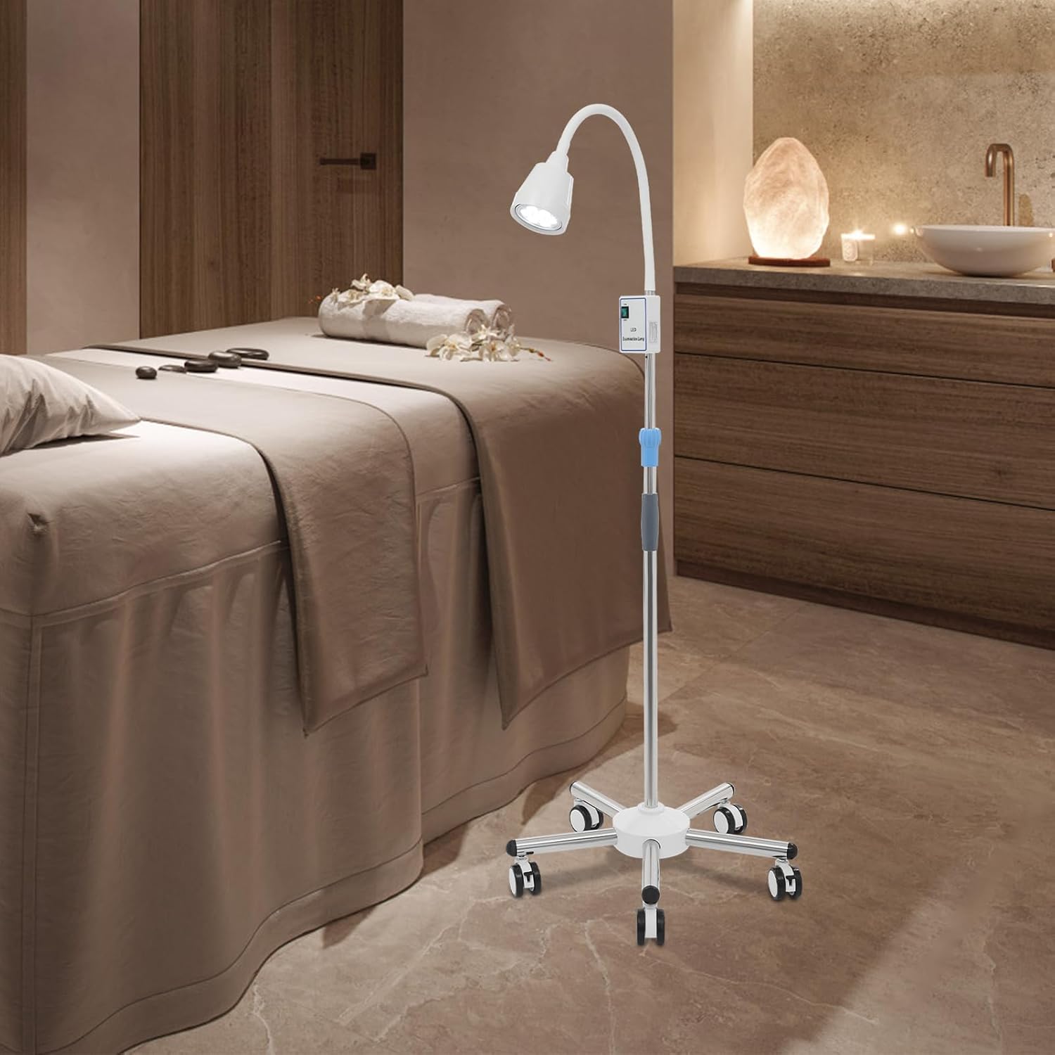 Medical Exam Lamp, LED Surgical Examination Light Floor Lamp with 360 ...