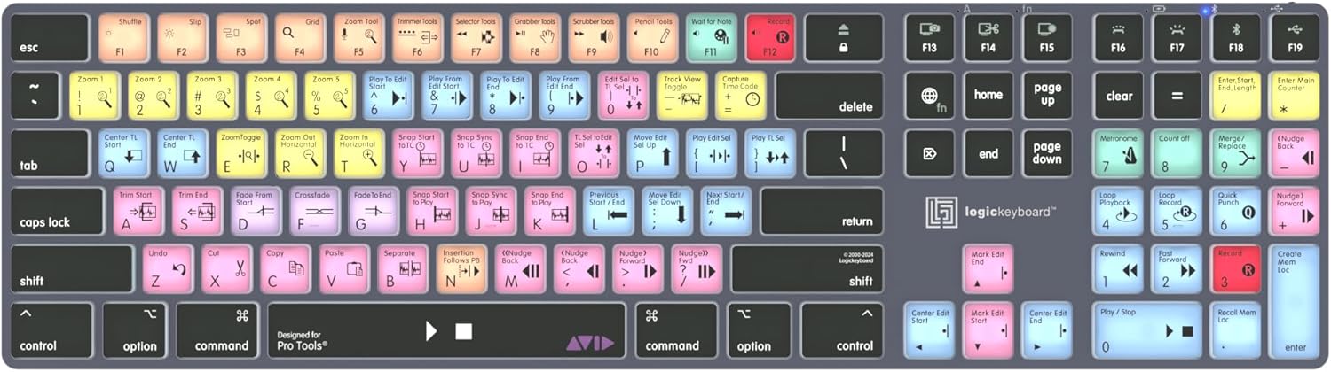 Amazon.com: Logickeyboard 'Titan' Wireless Backlit Designed for ...
