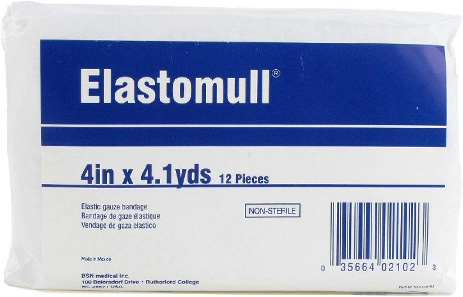 Amazon.com: BSN Gauze Bandage Elastomull 4" X 4.1 Yard (#02071001, Sold ...