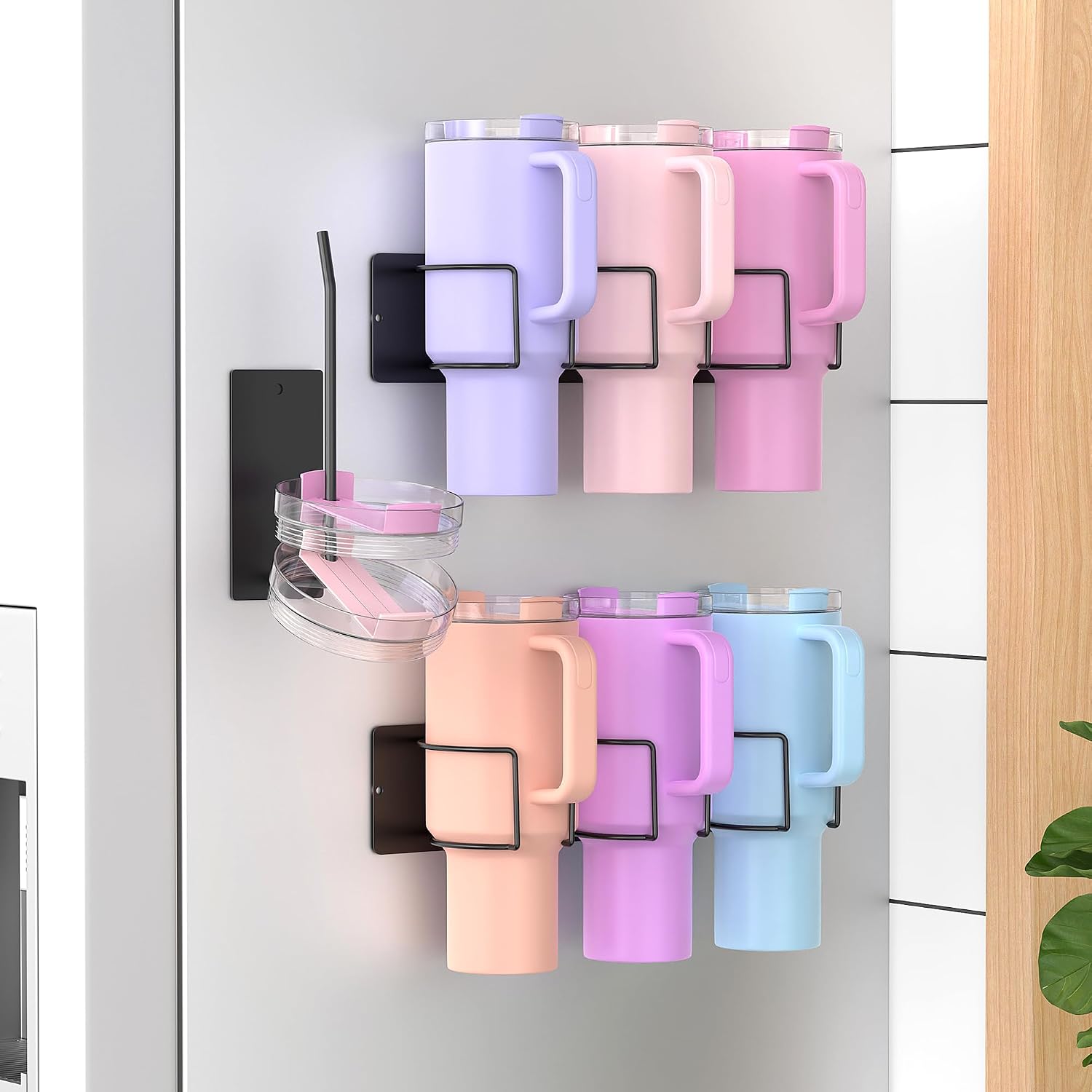 Amazon.com: Hleelomi Magnetic Stanley Cup Holder for Refrigerator ...
