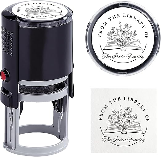 Amazon.com: Personalized Custom Stamp for Business Ink, Company Stamp ...