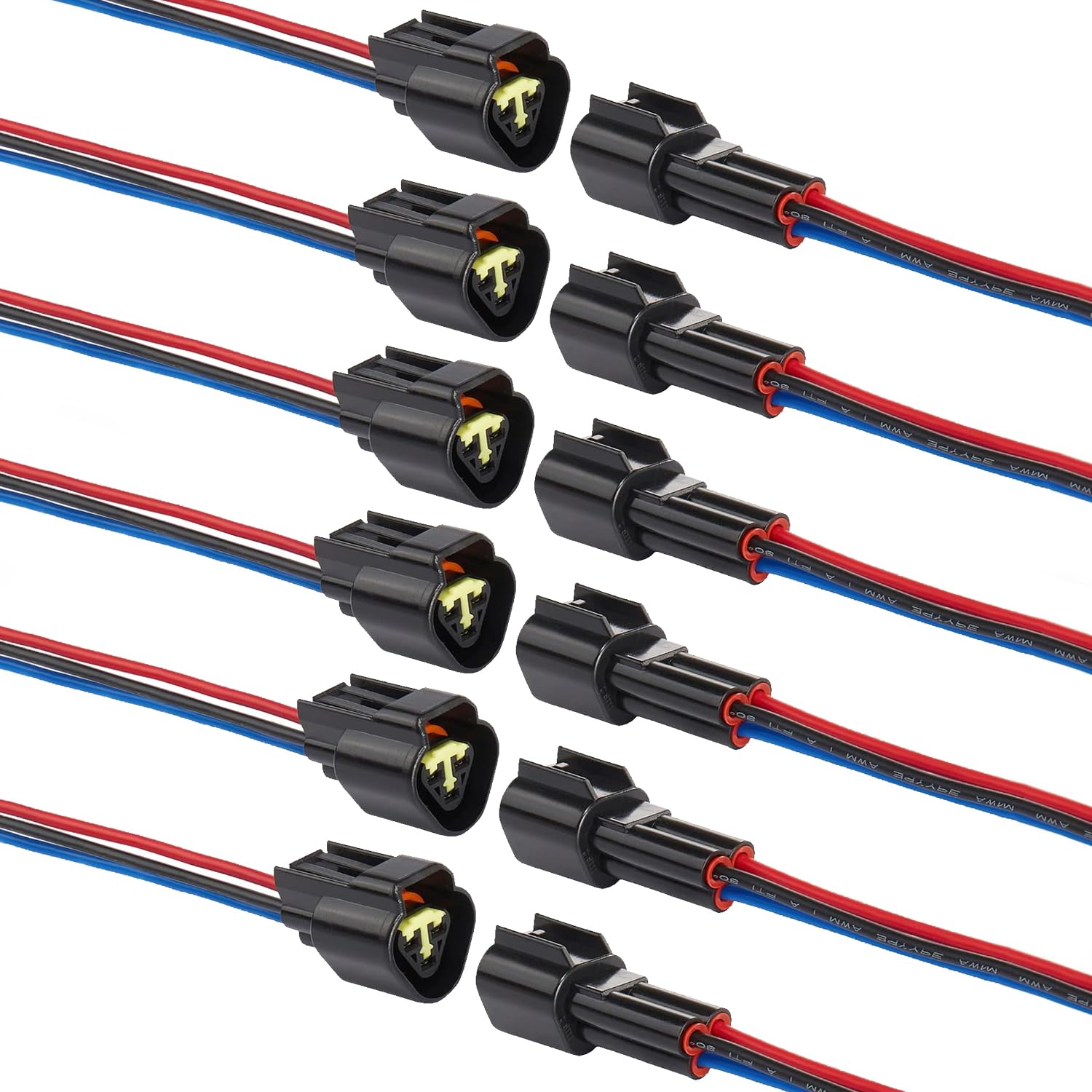 Amazon.com: 3 Pin Connector Auto Electrical Connector Plug 3 Wire ...