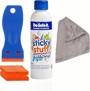 De Solv It Sticky Stuff Remover UK (250ml) - Includes 1 Plastic Scraper ...