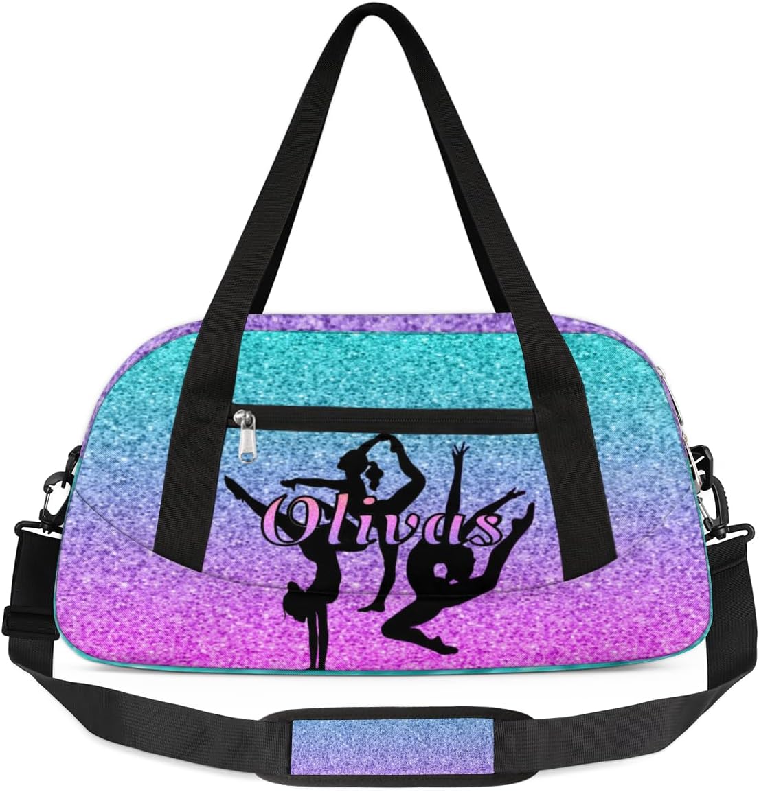 Amazon.com | Personalized-Gymnastics-Bag-for-Girls, Custom Dance Bag ...