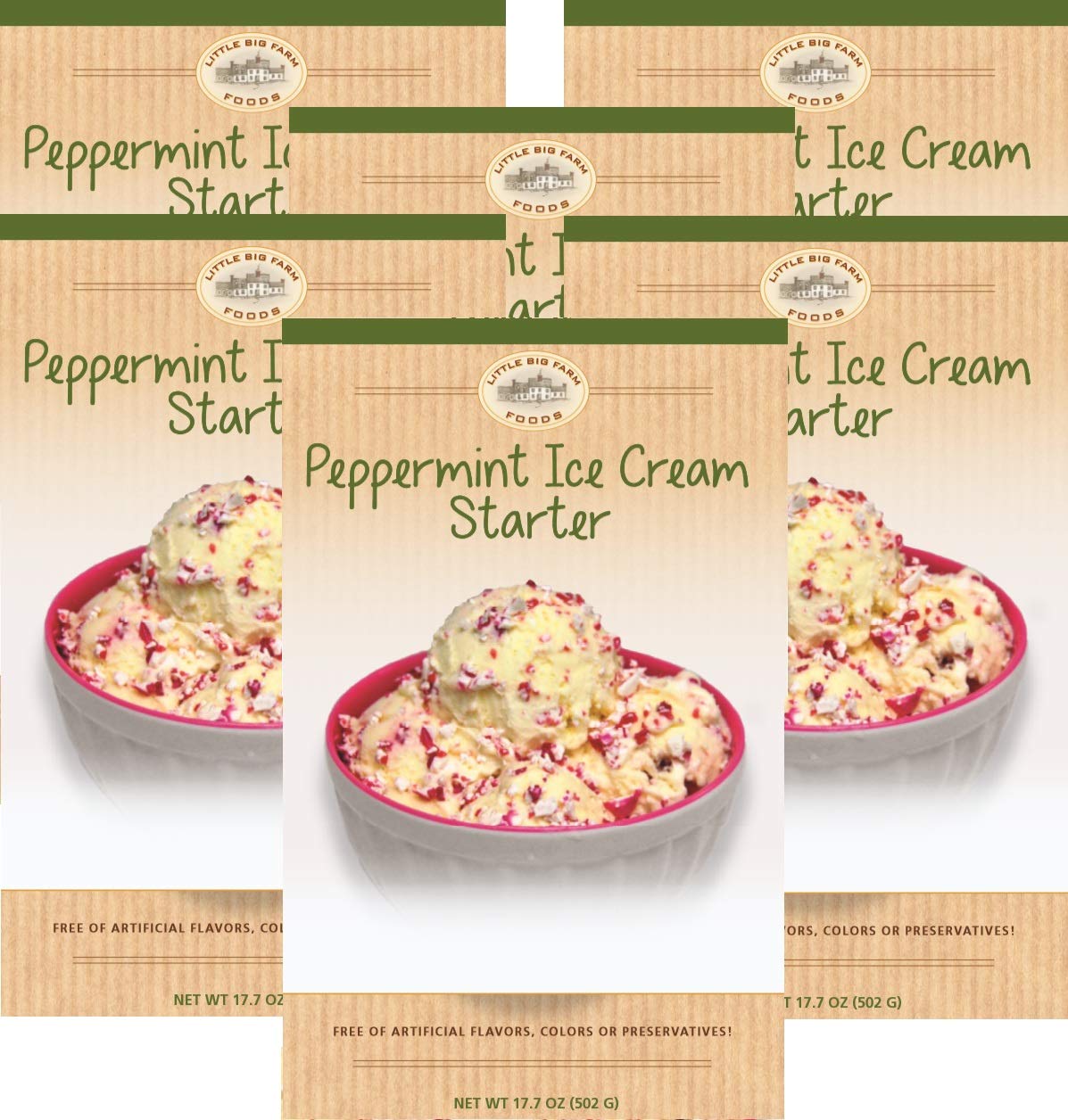 Amazon.com : Little Big Farm Foods Peppermint Ice Cream Starter Mix, 17 ...