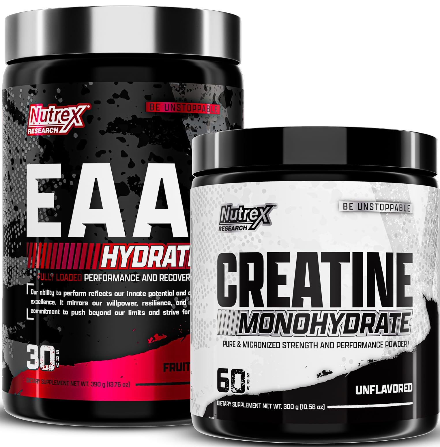 Amazon.com: Nutrex Research EAA Hydration Fruit Punch & Creatina Monohidrato Polvo : Salud y Hogar