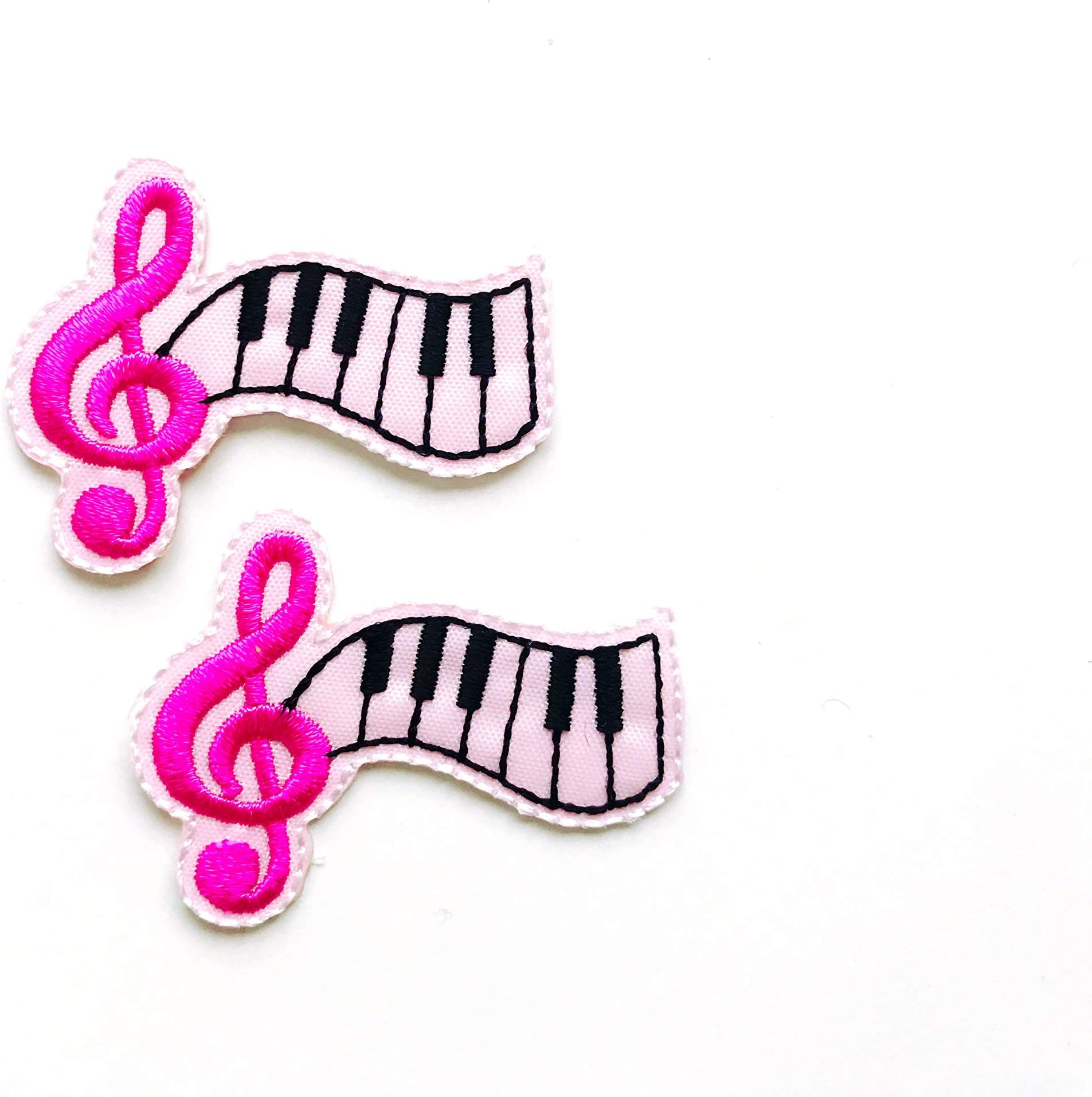 Amazon.com: ClickEmb 5 Colors Music Note Embroidered Iron on Patch ...
