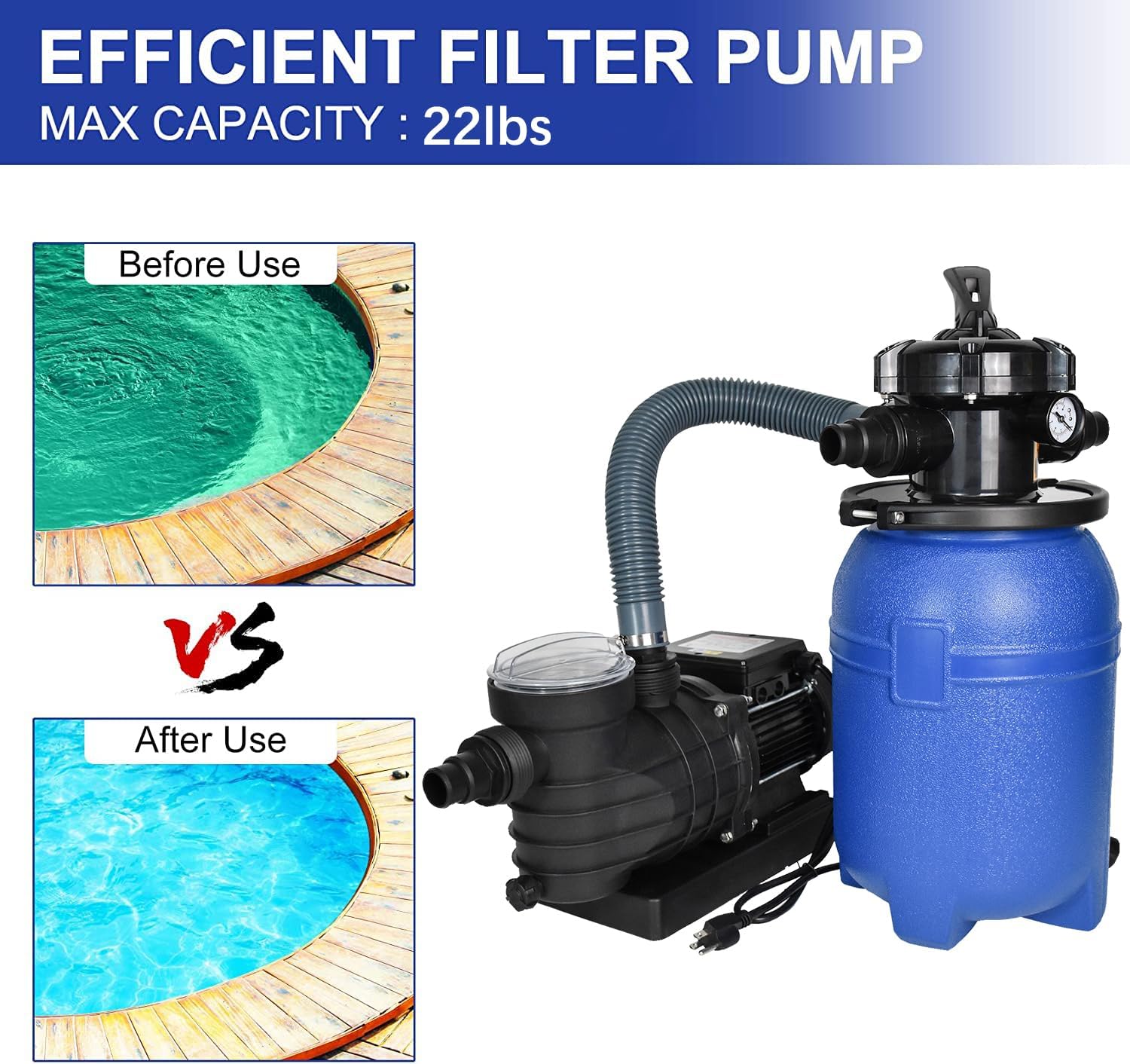 High-Flow Sand Filter Pump System,10 Sand Filter Chile | Ubuy
