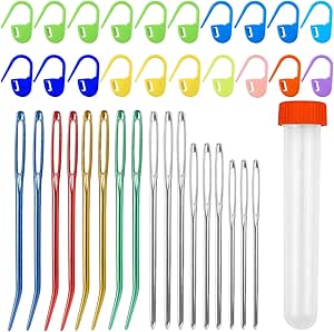 Amazon.com: 37 Pcs Yarn Needle Set, Yarn Darning Tapestry Needle Big ...