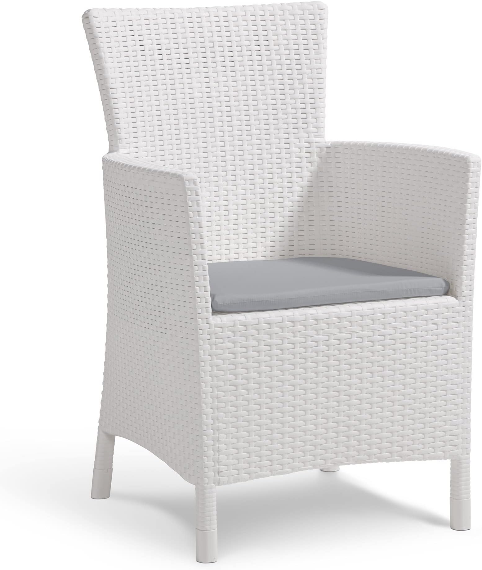 Fauteuil Piona Blanc C/P. : Amazon.fr: Jardin