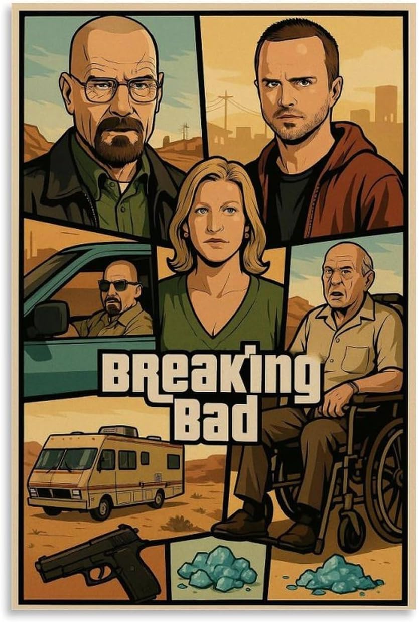 KUAILI Poster Breaking Série télévisée Bad - Impression sur toile ...