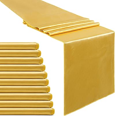 Amazon.com: Premium Disposable Plastic Table Runner 14 x 108 Inch Table ...