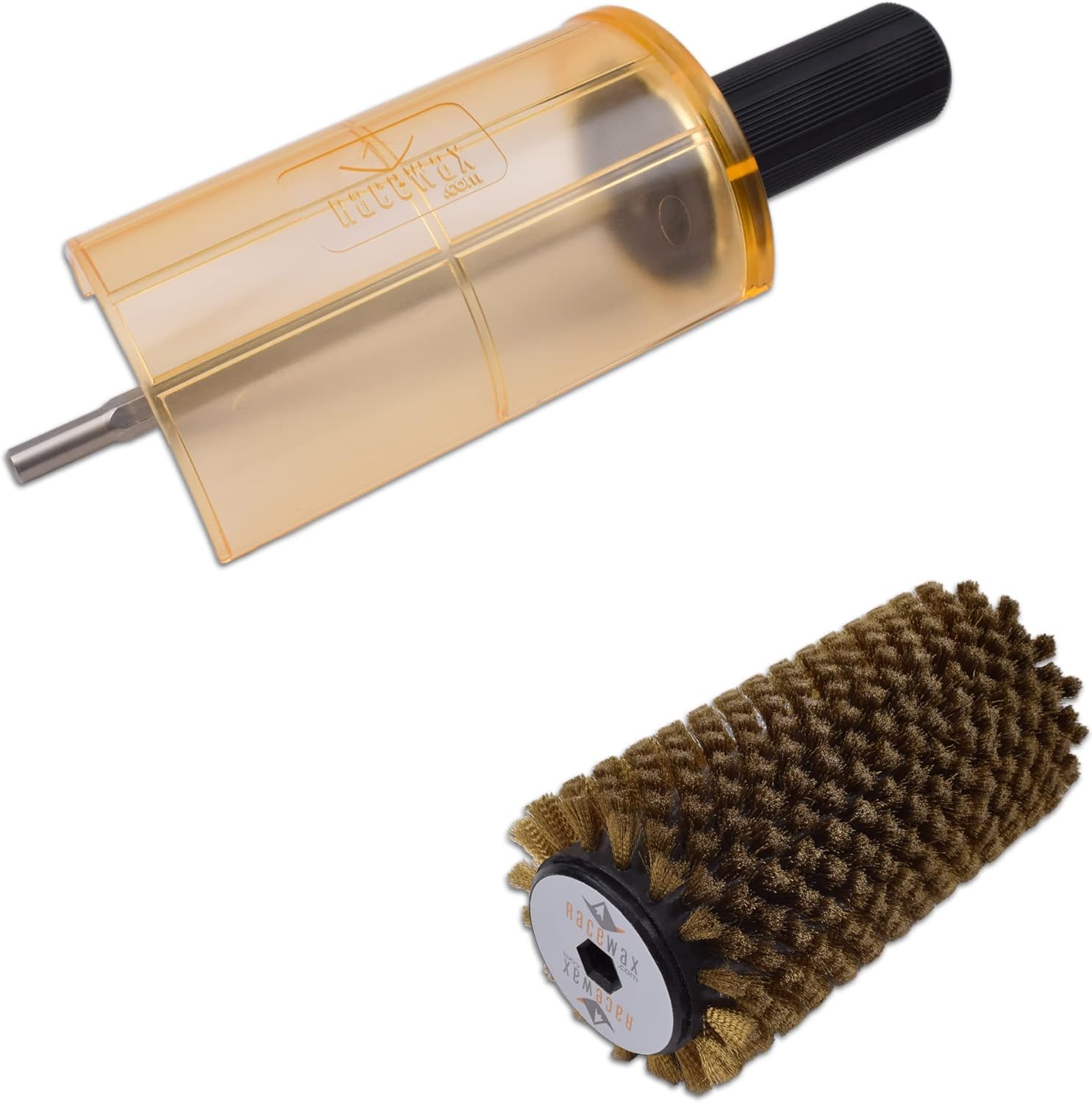 Amazon.com: RaceWax Wide Ski RotoBrush 150-mm-Axle Handle-Shield with ...