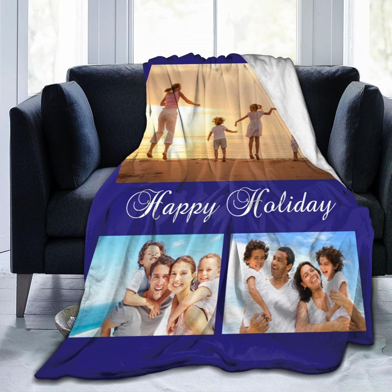 Amazon.com: HooSo Custom Blanket Personalized Bed Throw Blanket with ...