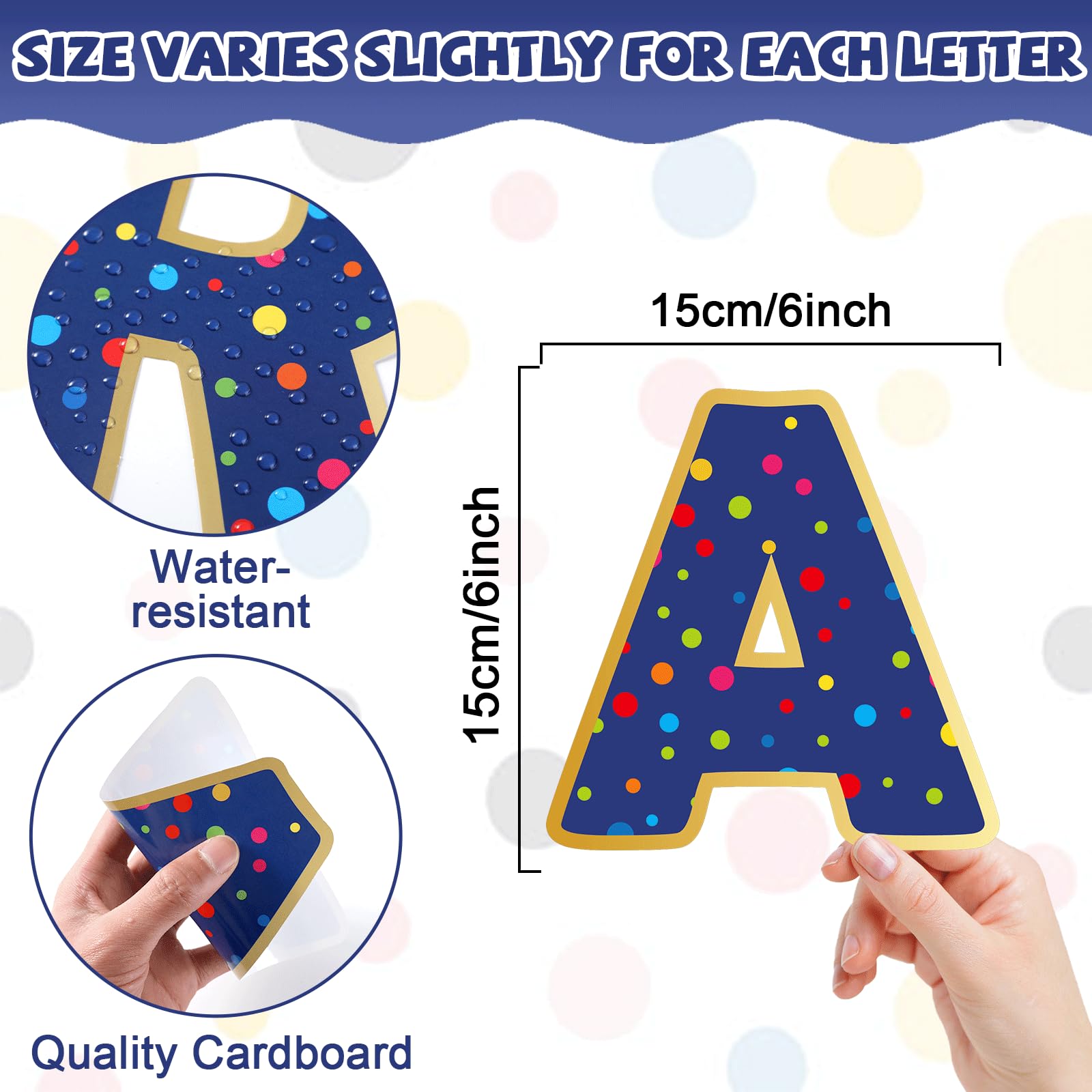 Snapklik.com : 150 PCS Large 6" Bulletin Board Letters Set, Blue