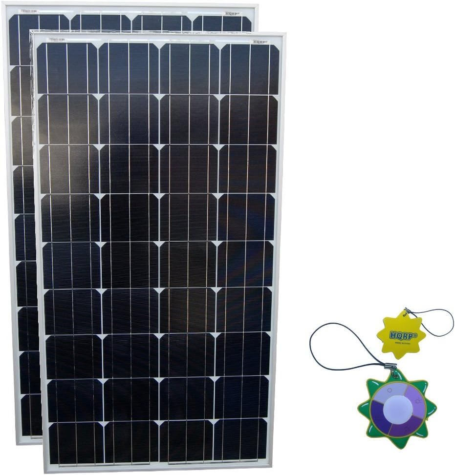 Amazon.com : HQRP 240W (120W+120W) Mono-crystalline Solar Panel 240 ...