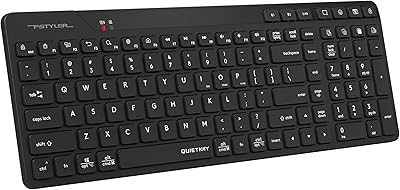 Amazon.com: ProtoArc 2.4G Wireless Left Handed Keyboard, XK21 Bluetooth ...