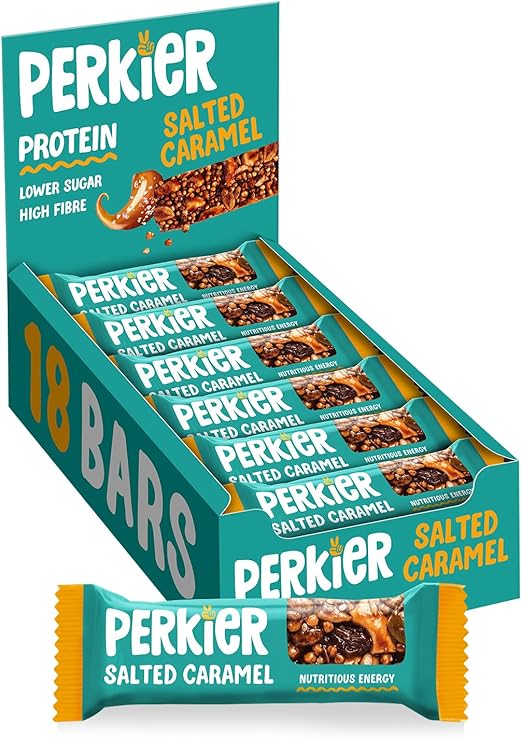 Perkier Salted Caramel Snack Bars (18 Pack) – Vegan – Gluten Free ...