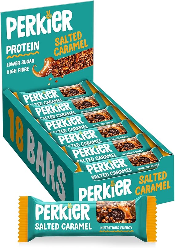 Perkier Salted Caramel Snack Bars (18 Pack) – Vegan – Gluten Free ...