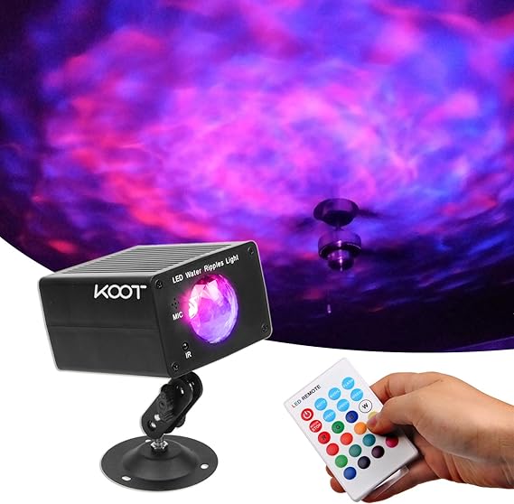 Amazon.com: 16 Color Water Ripple Lights, Sound Activated Flash Water ...