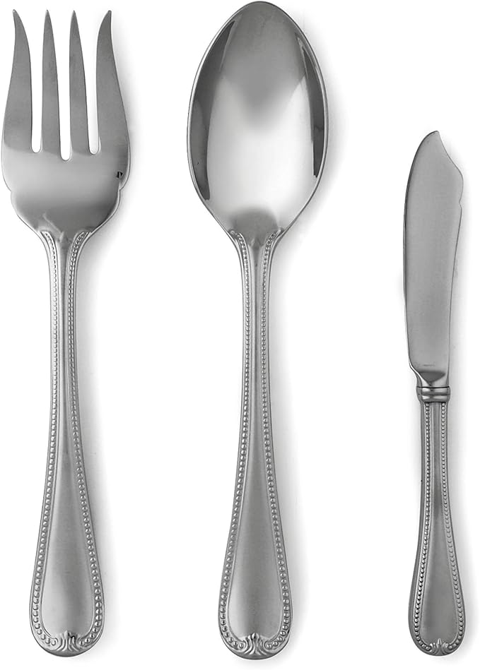 Amazon.com | Lenox Vintage Jewel Frosted 3-Piece Stainless Steel ...