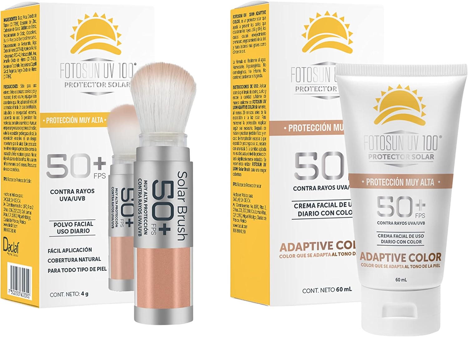 Fotosun UV 100 Protector Solar Facial Bloqueador 50+ FPS Protección ...