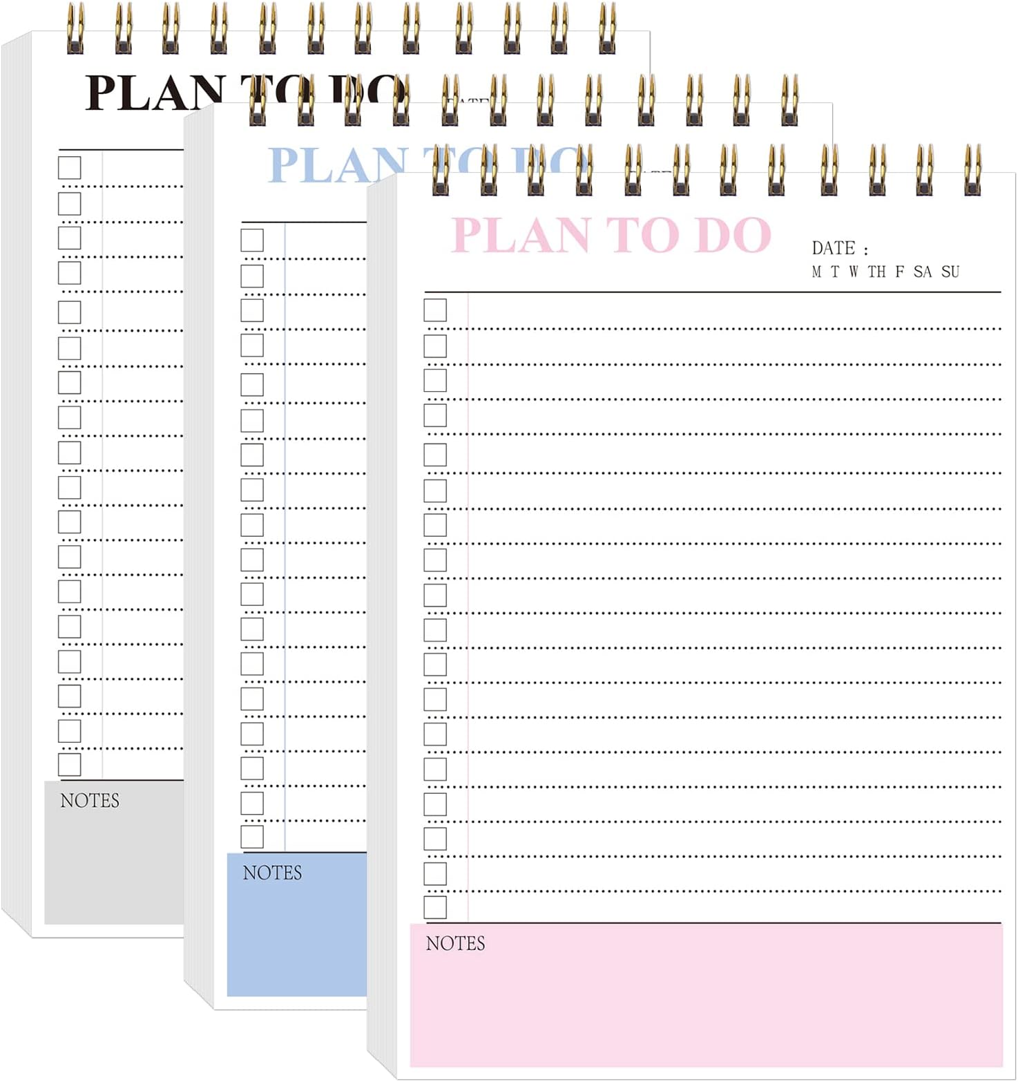Amazon.com : To Do List Notepad,3 Pack To do List Notebook for Work ...