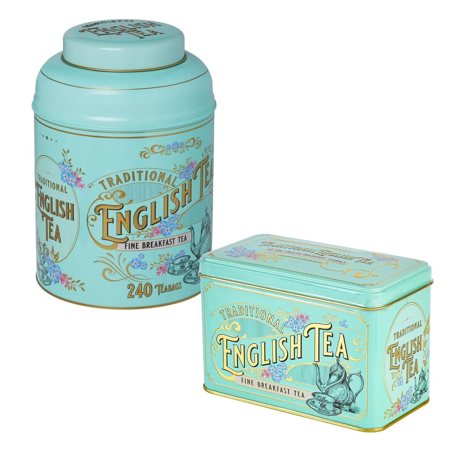 Amazon.com : New English Teas Vintage Victorian Tea Tin Gift Set with ...