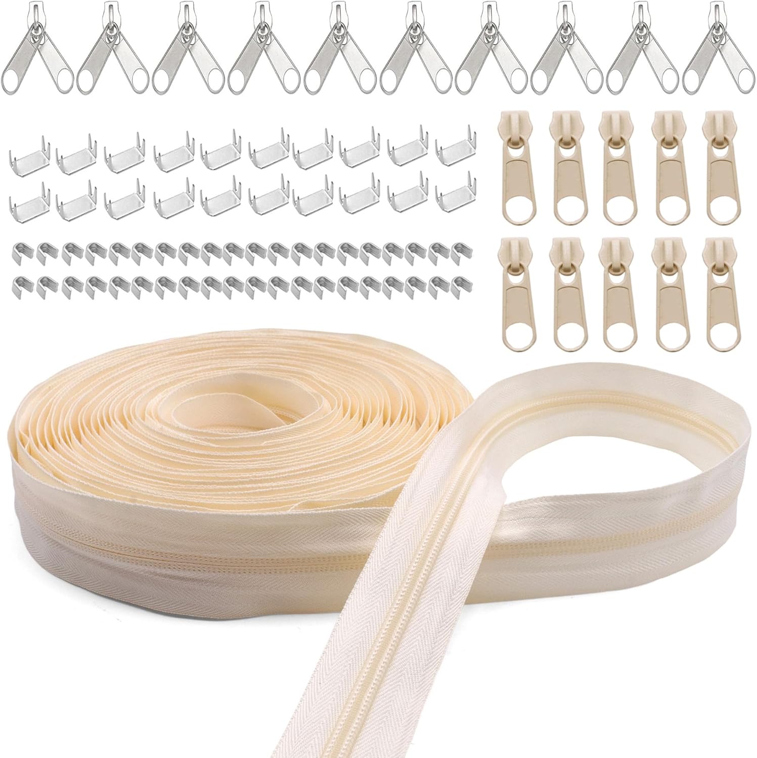 Amazon.com: #3 Nylon Zipper Tape for Sewing: YZSFIRM 10 Yard Zippers by ...