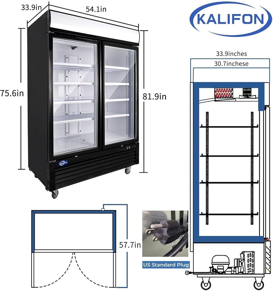 kalifon Display Beverage Refrigerator, 49 Cu.Ft Chile | Ubuy