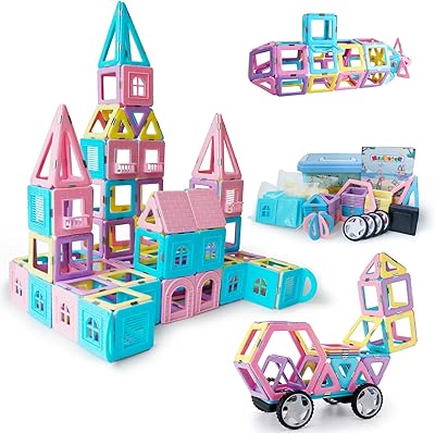 Amazon.com: Wooden Castle Building Blocks Set, Big Solid Beech Wood ...