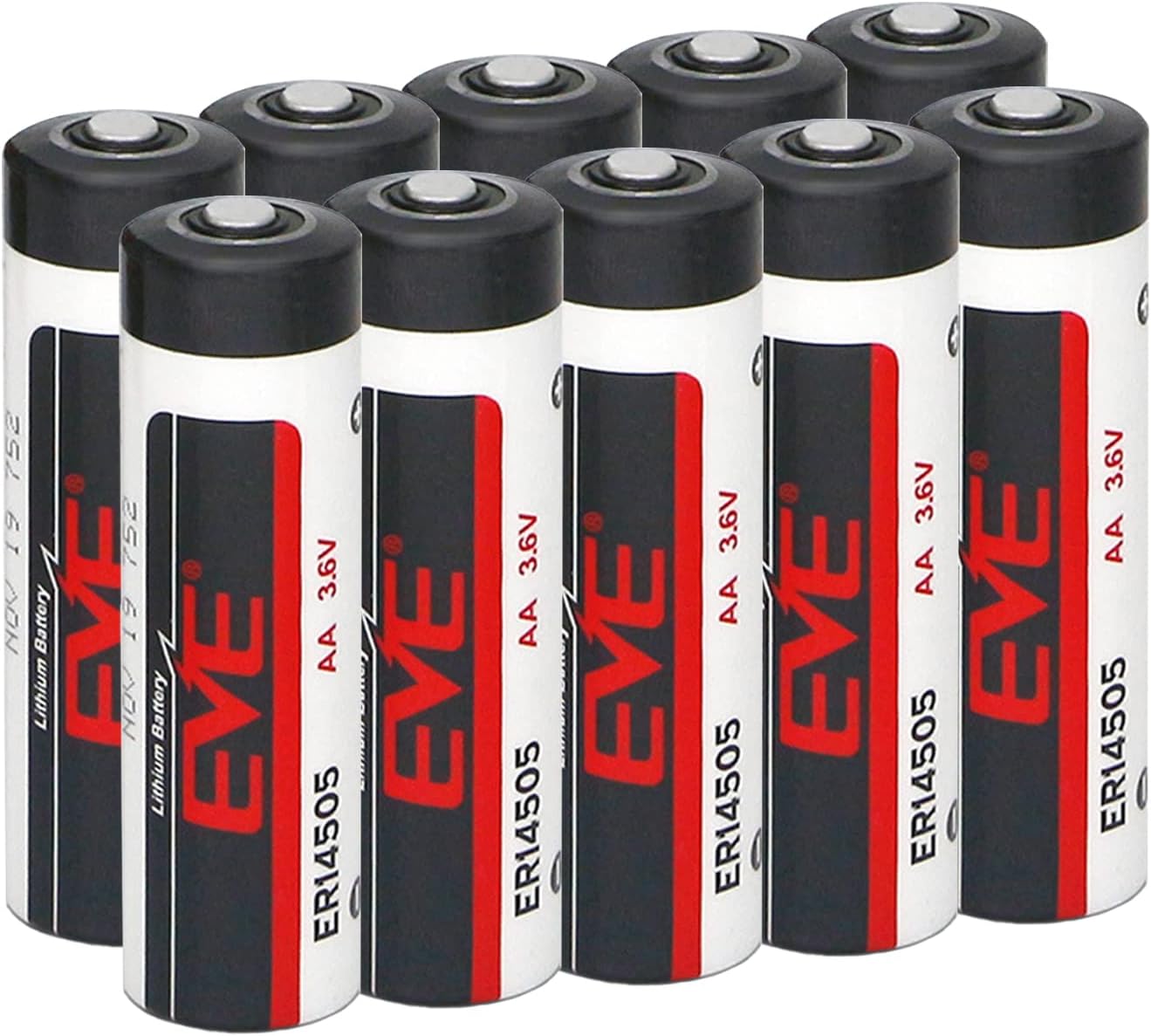 Amazon.com: GRE-Energy 10 Pack EVE ER14505 3.6V 2700mAh AA Lithium Li ...